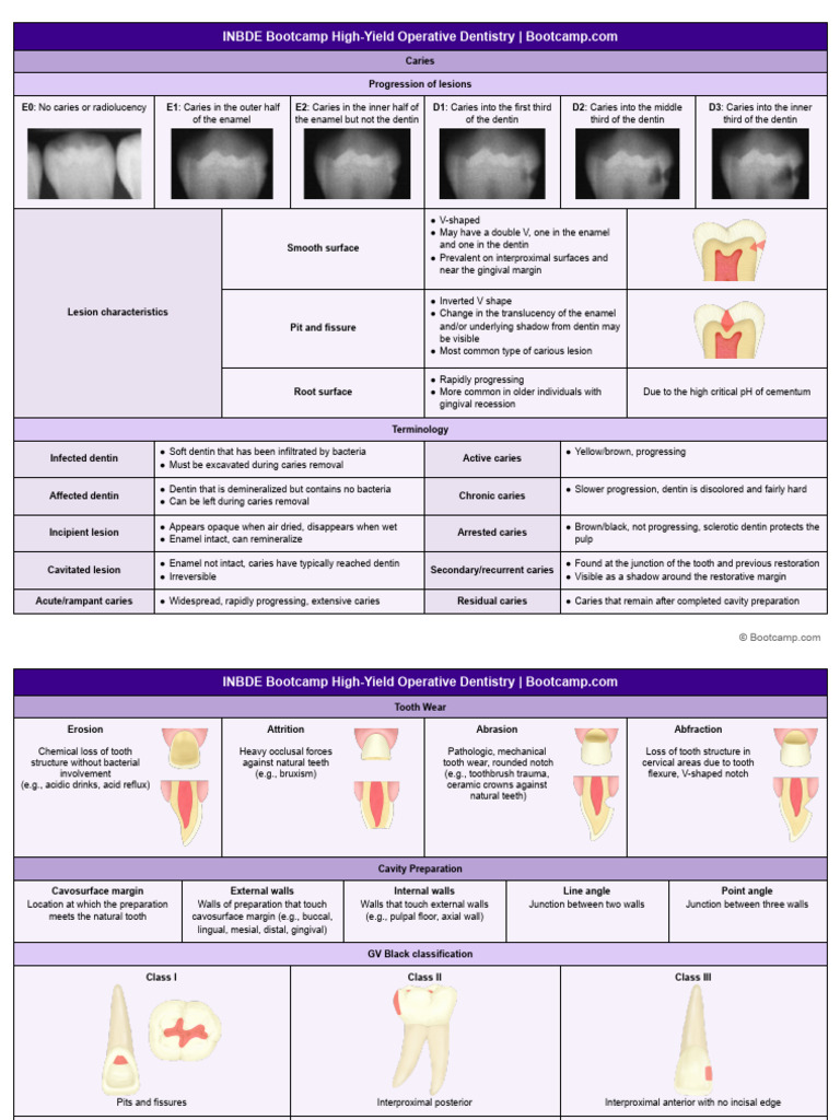 INBDE Operative Dentistry | PDF | Dental Composite | Mouth