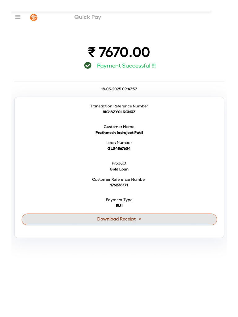 Payment Response Page | PDF