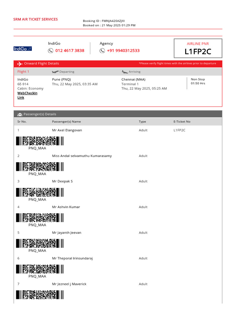Your Flight Ticket - FMNJA420AZJXI | PDF | Baggage | Transport
