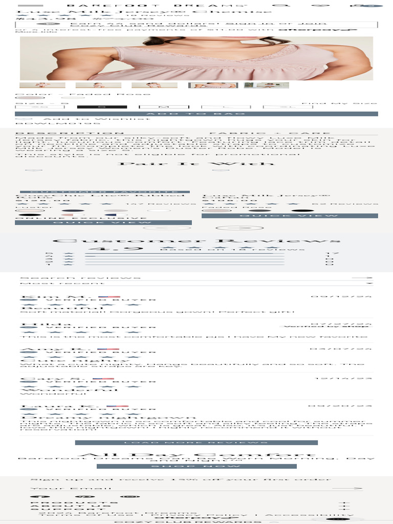 Luxe Milk Jersey® Chemise | PDF | Fashion | Clothing