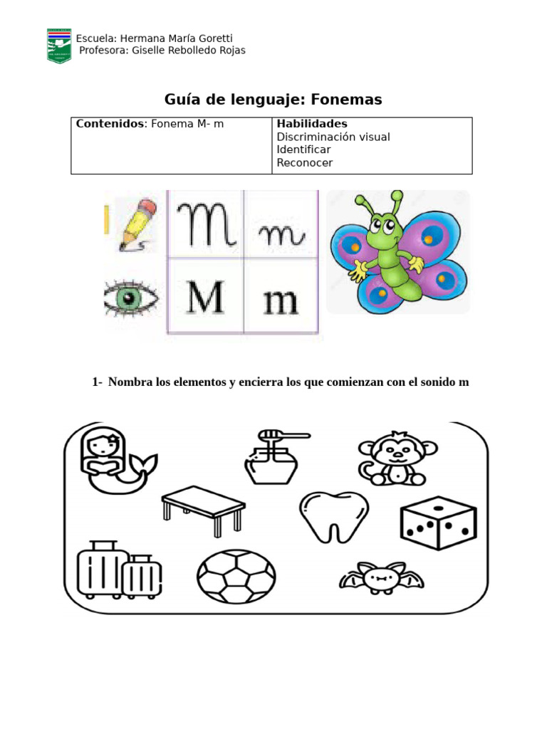 Guia Fonema M | PDF