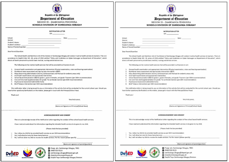 Notif Letter | PDF