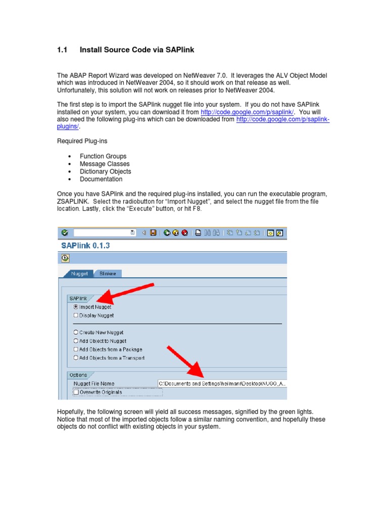 ABAP Report Wizard Installation Guide | PDF | Icon (Computing) | Button ...