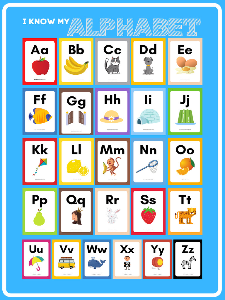 I Know My Alphabet Poster | PDF