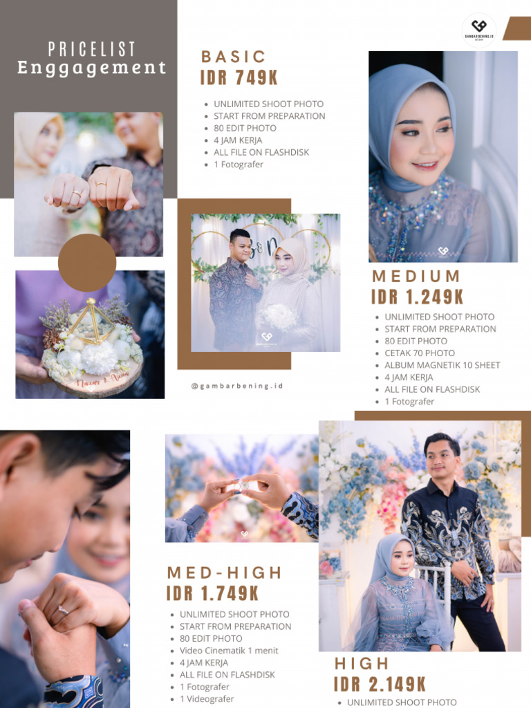 Pricelist Gambarbening Lamaran | PDF