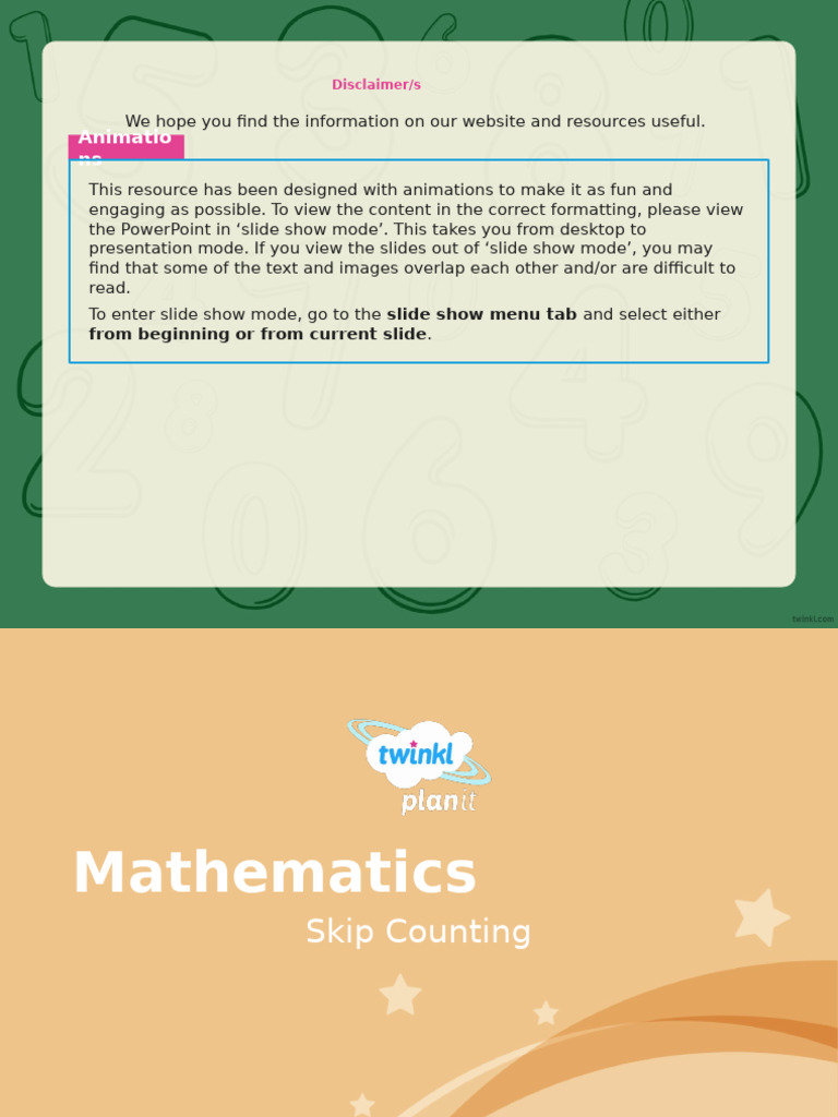 Lesson Presentation High Five | PDF