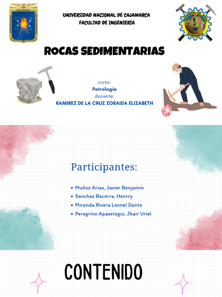 Rocas Sedimentarias-Parte I.pptx - Compressed | PDF | Roca sedimentaria ...