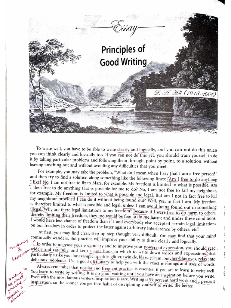 Principles of Good Writing L A Hill | PDF