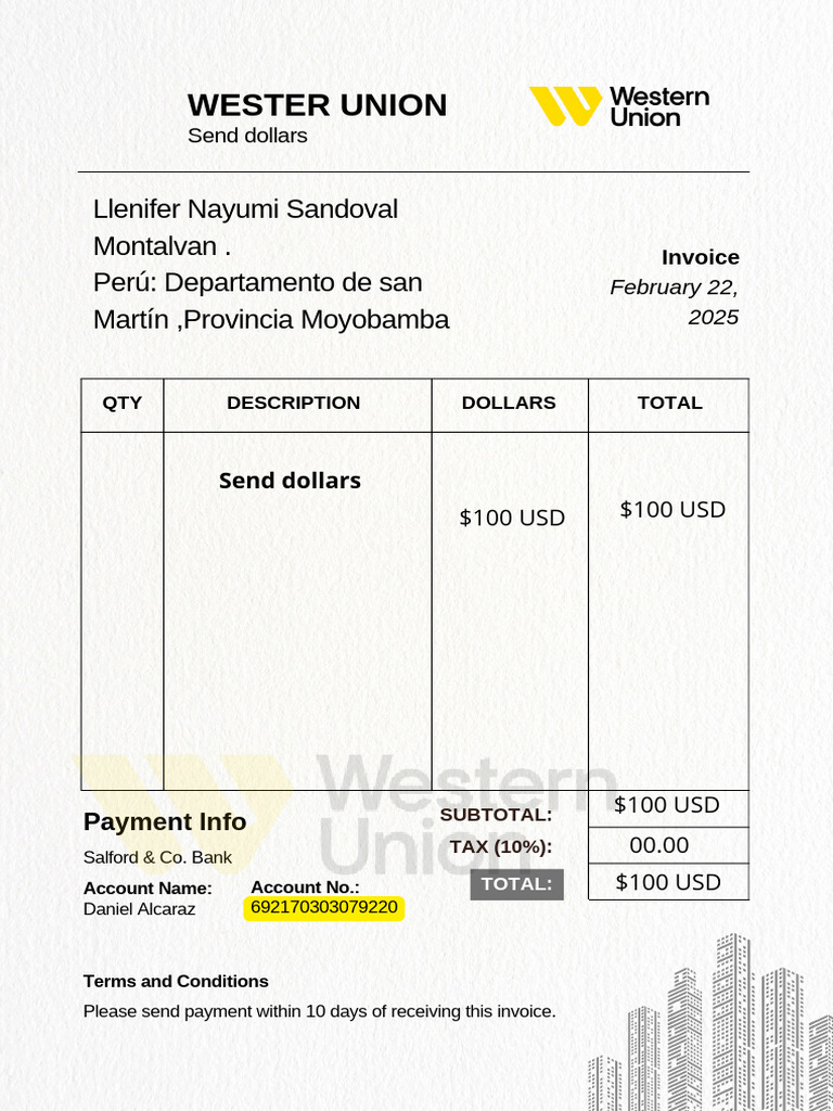 Western Union | PDF