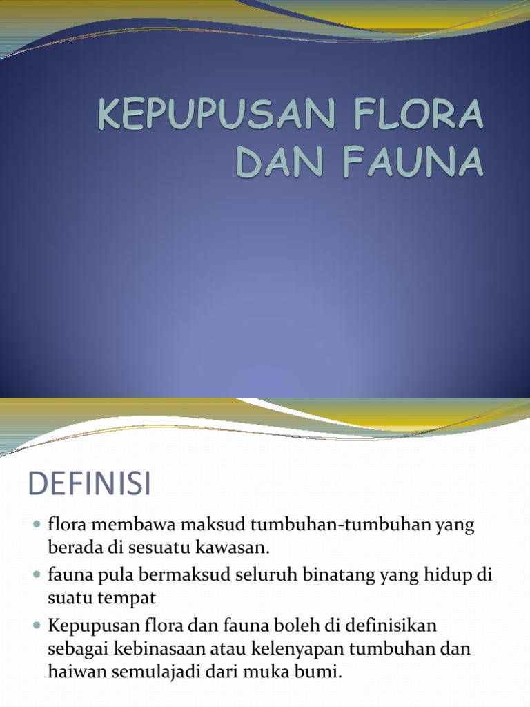 Kepupusan Flora Dan Fauna | PDF