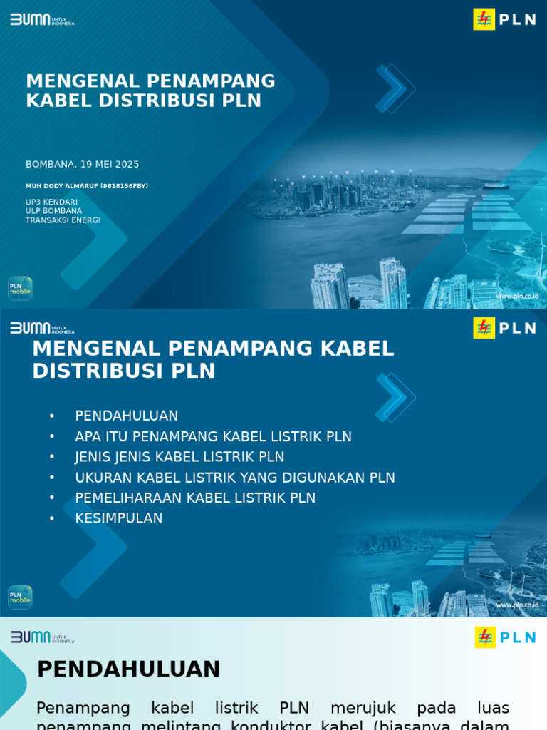 Penampang Kabel Distribusi PLN | PDF