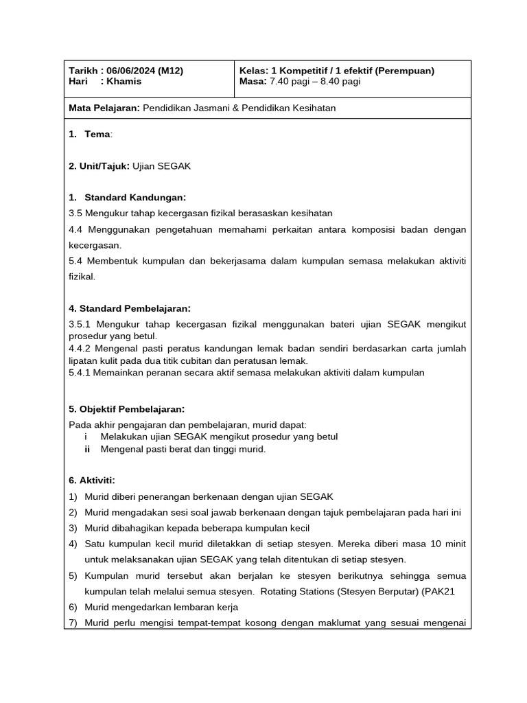 RPH 06 Jun (m12) Khamis | PDF