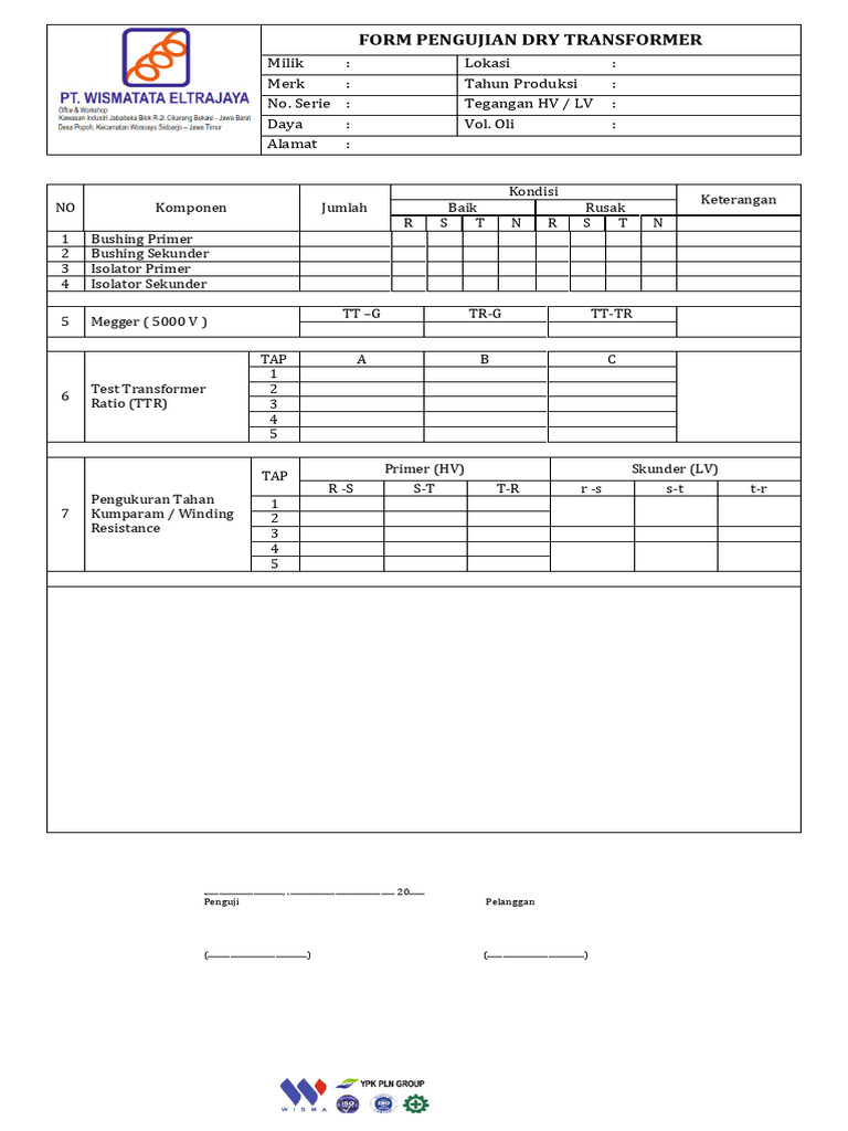 Test Trafo Kering | PDF