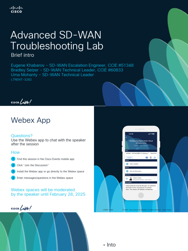 Advanced SD-WAN Troubleshooting Lab - LTRENT-3282 | PDF | Virtual ...