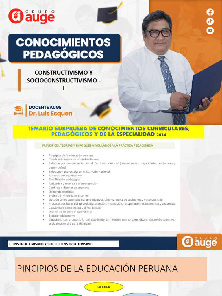 Constructivismo y Socioconstructivismo en Educación | PDF ...