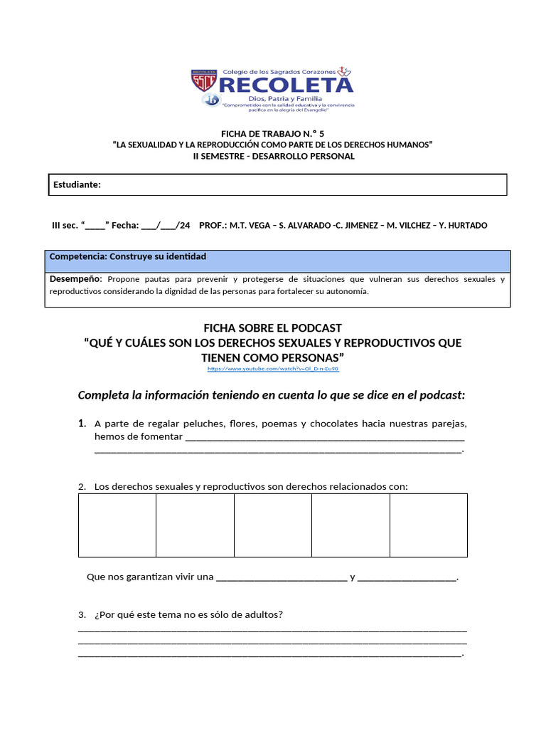 Ficha 05 - DP | PDF | Relaciones íntimas | Sexualidad de mamíferos