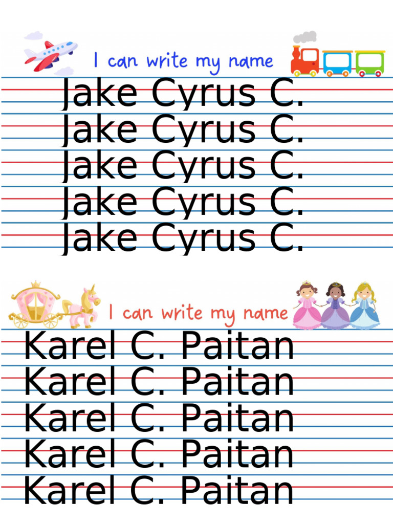 Name Tracing | PDF