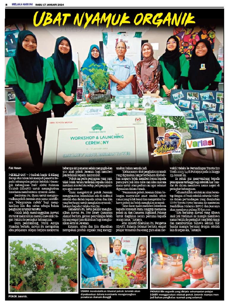 Ubat Nyamuk Organik | PDF