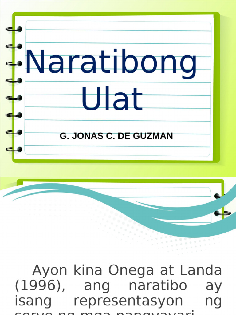 Lesson 10. Naratibong-Ulat | PDF