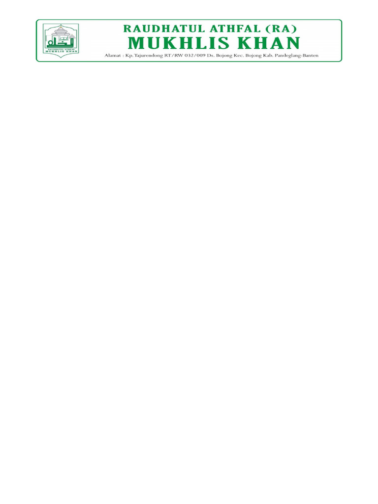 Kop Surat Ra Mukhlis Khan | PDF