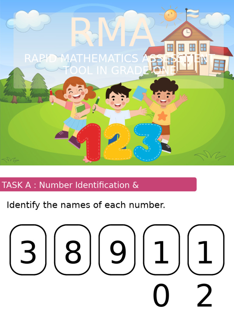 RMA Version 2: Grade One Math Tasks | PDF