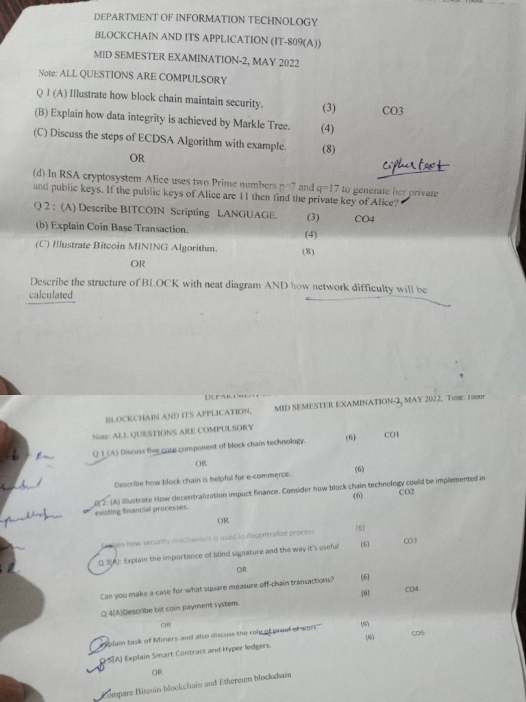 BlockChain Paper | PDF | Bitcoin | Public Key Cryptography