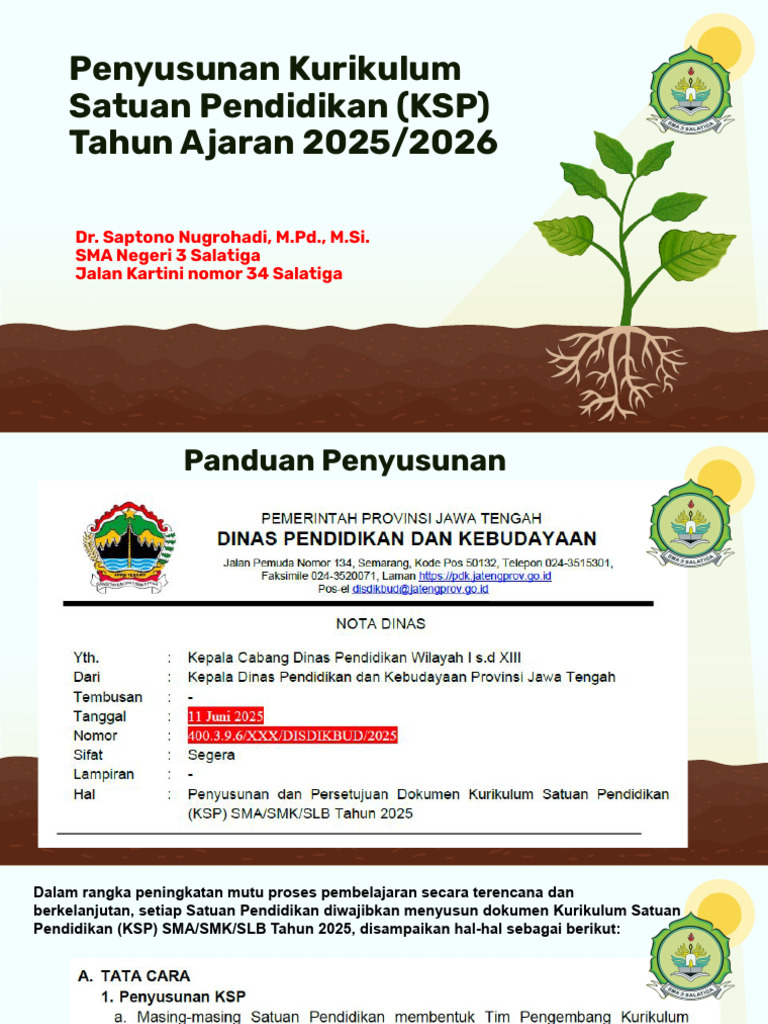 Penyusunan KSP 2025 - Awal | PDF