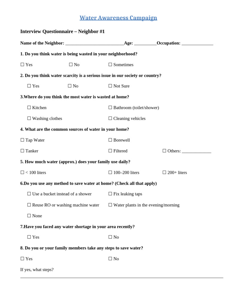 Water Conservation Awareness Survey | PDF | Chess Openings | Chess