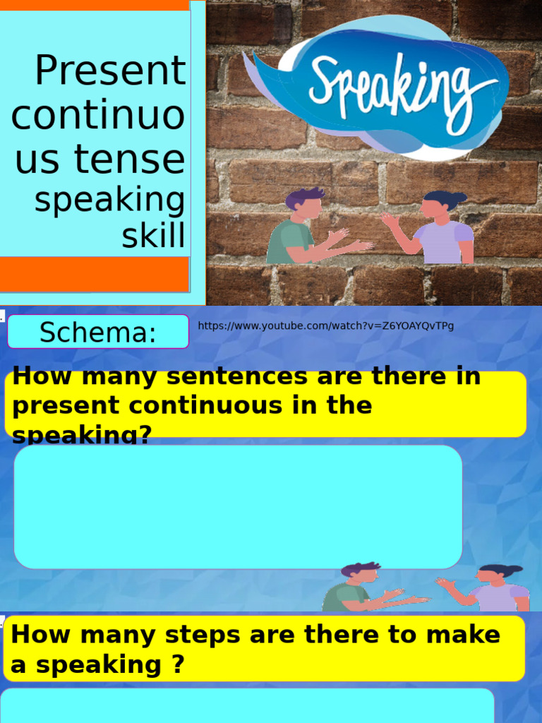 Present Progressive Speaking Skill | PDF