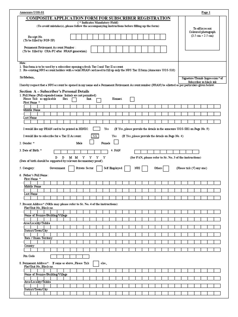 Pran Card Form | PDF | Finance & Money Management