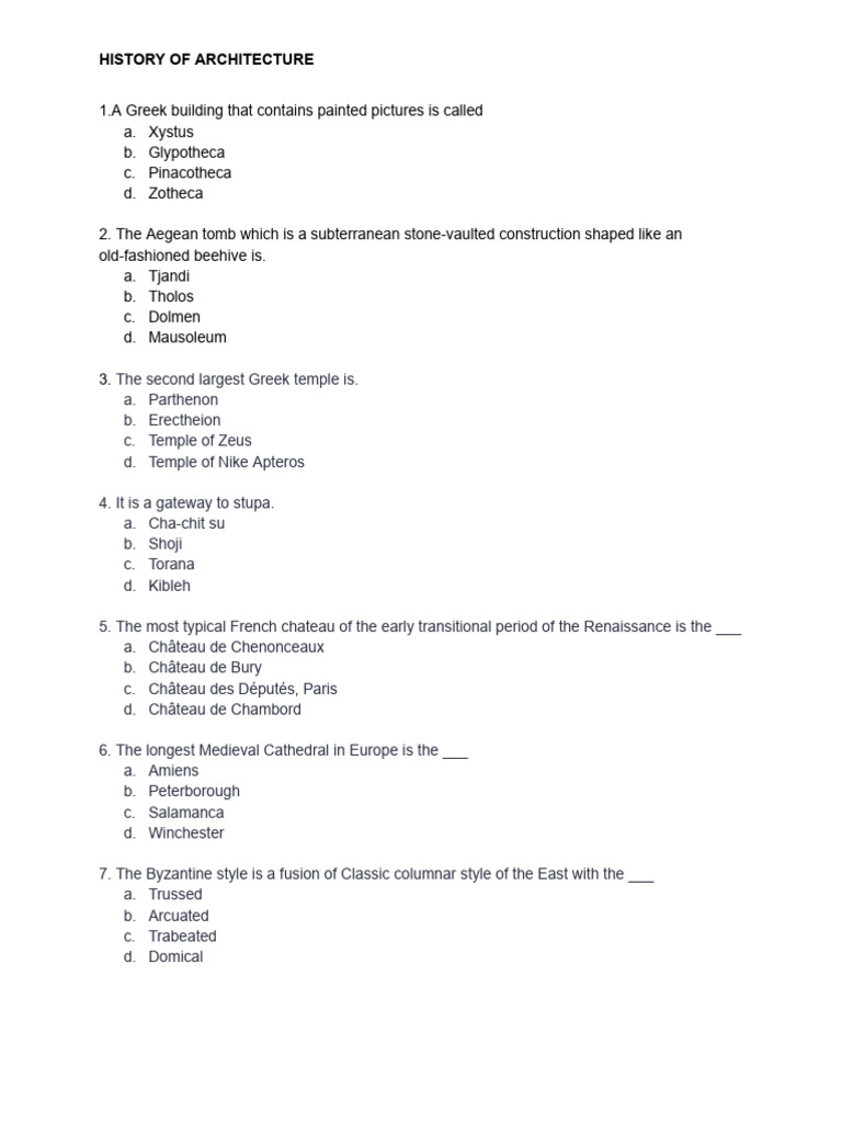 History of Architecture, Hoa | PDF