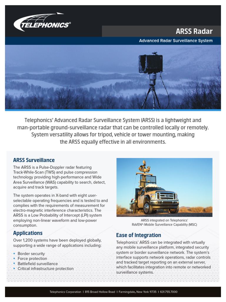 TC ARSS Brochure - 2022 12 14 190519 - ZHJB | PDF | Radar ...