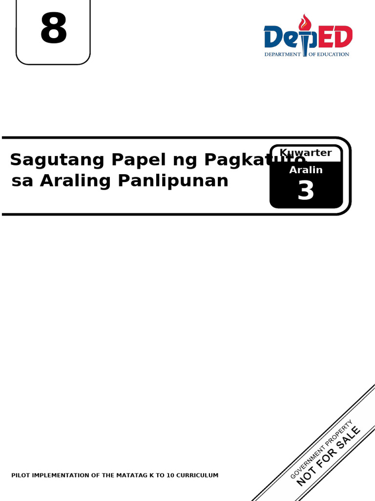Q1 LAS AP8 Lesson 3 Week 3 | PDF