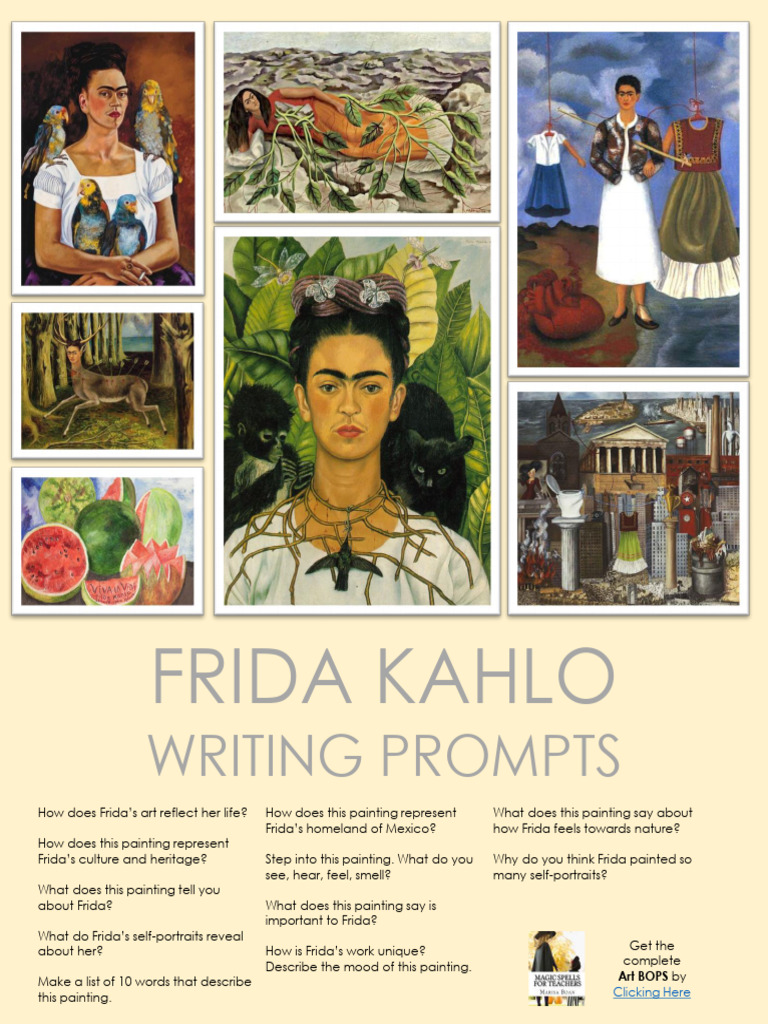 Frida Kahlo: Writing Prompts | PDF | Films Directed | The Arts