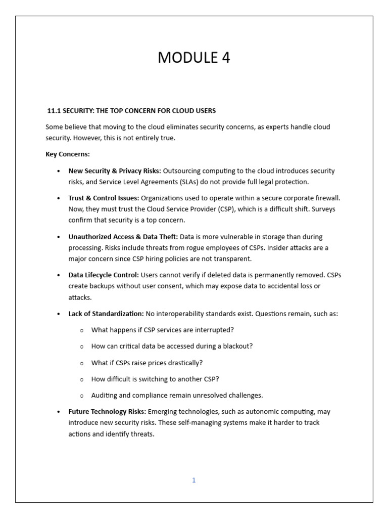 CC Module 4 | PDF | Security | Computer Security
