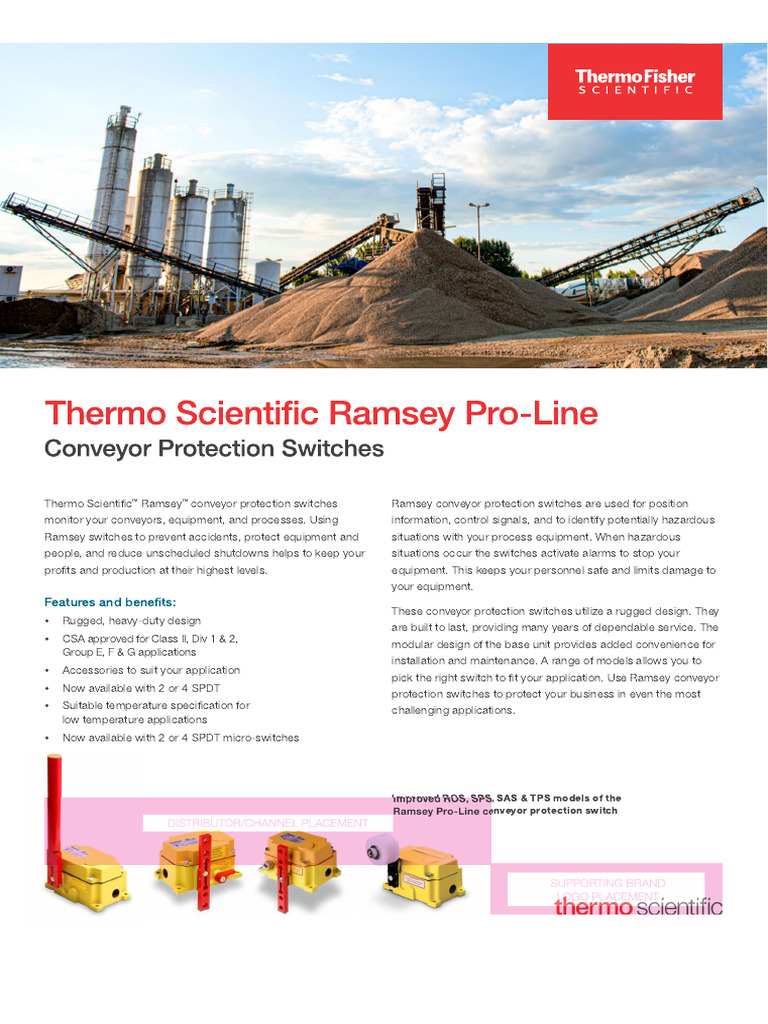 8 - Tripper Limit Switch - TPS-4E - Thermo Ramsey | PDF