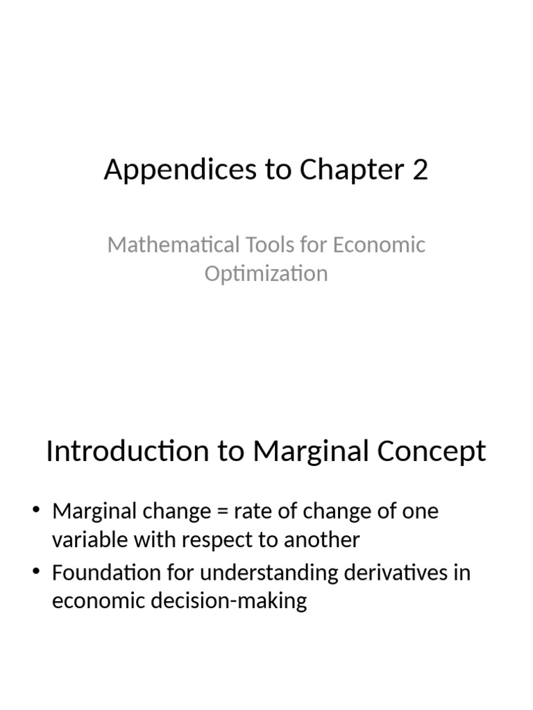 Economic Optimization Techniques Explained | PDF