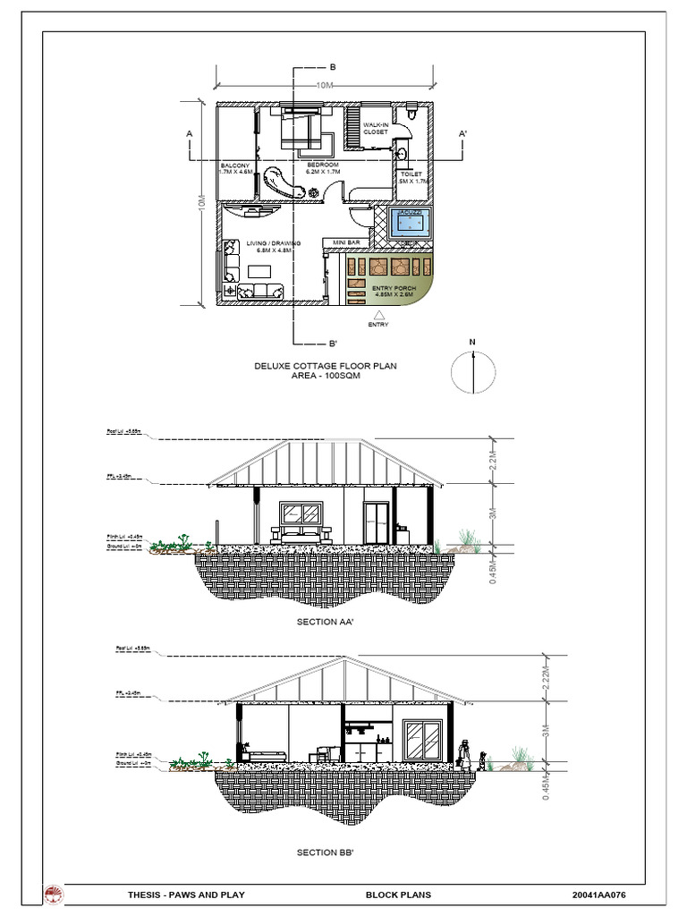 Deluxe Cottages Floor Plan | PDF