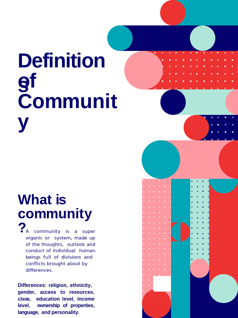 Definitions of Community | PDF | Psychology | Social Sciences