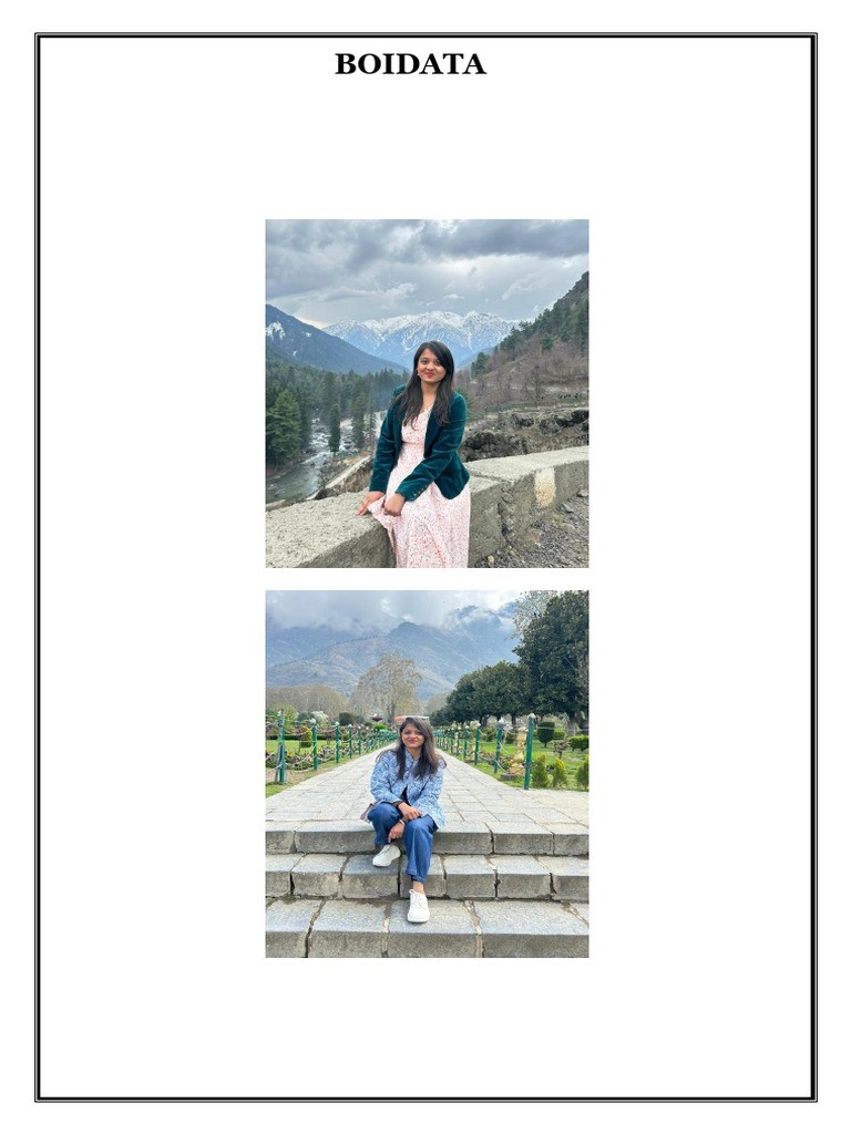 Anusha's Biodata | PDF