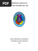 Proposal Kegiatan Studi Banding Mahasiswa | PDF