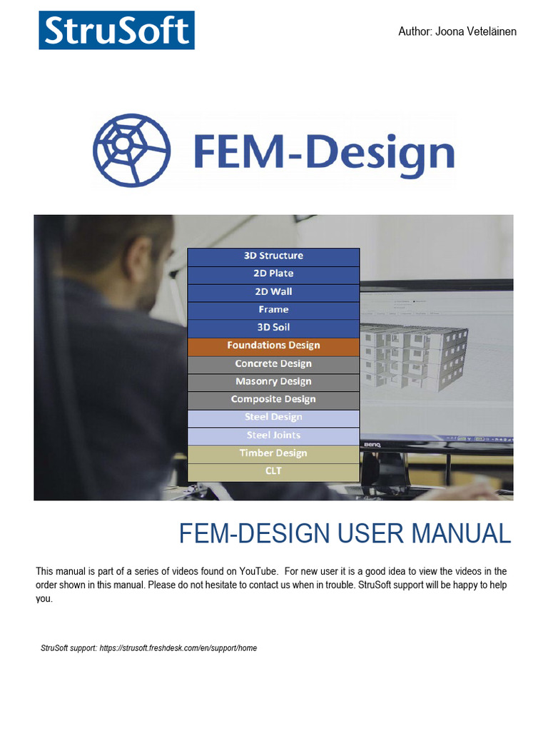FEM Design User Manual Overview | PDF | Finite Element Method | Stress ...