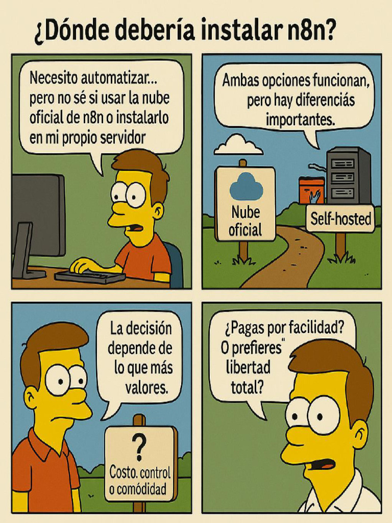 n8n - Cloud Vs Self-Hosted | PDF