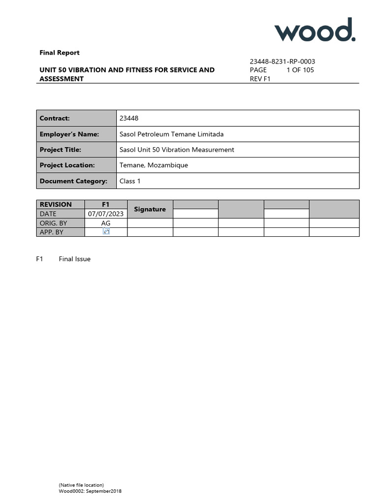 Unit 50 Vibration Report Feedback | PDF | Fatigue (Material ...