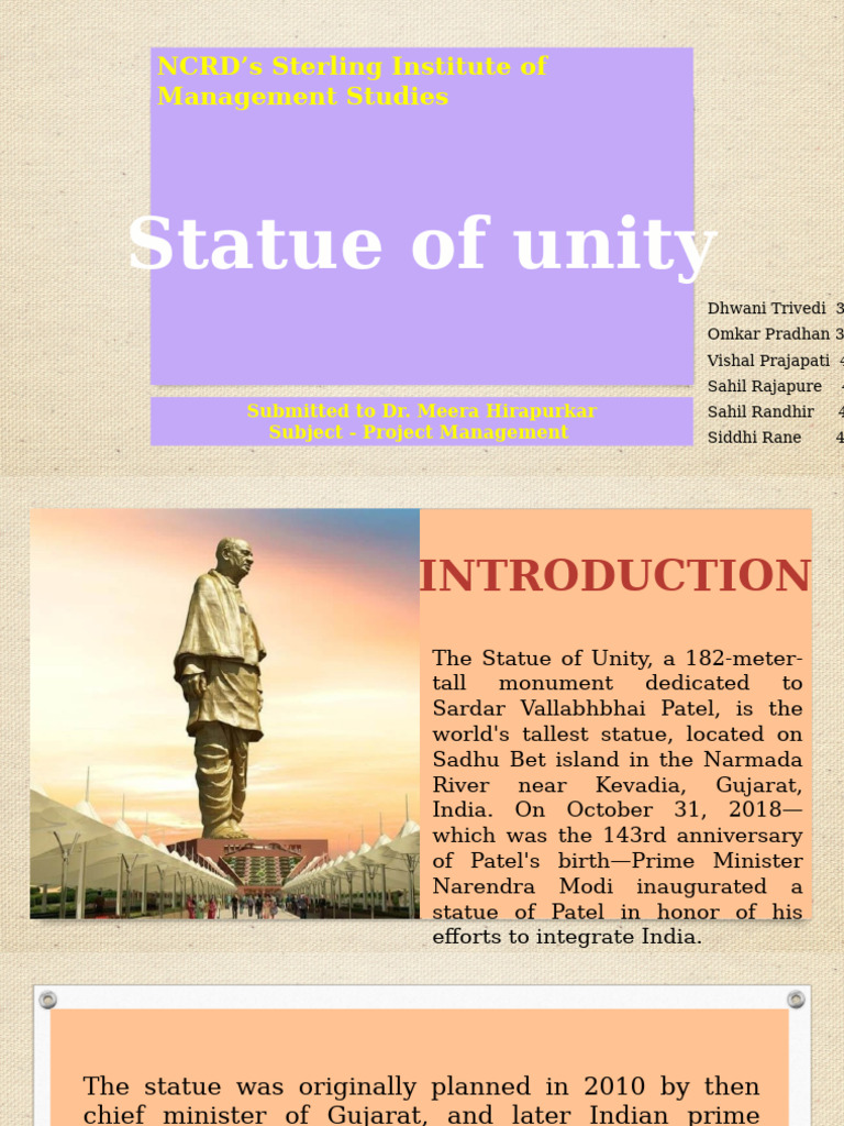 Statue of Unity-1 | PDF | Natural Environment | Environment