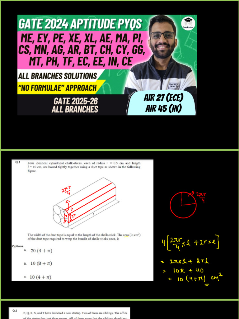 Gate 24 Aptitude of All Branches | PDF