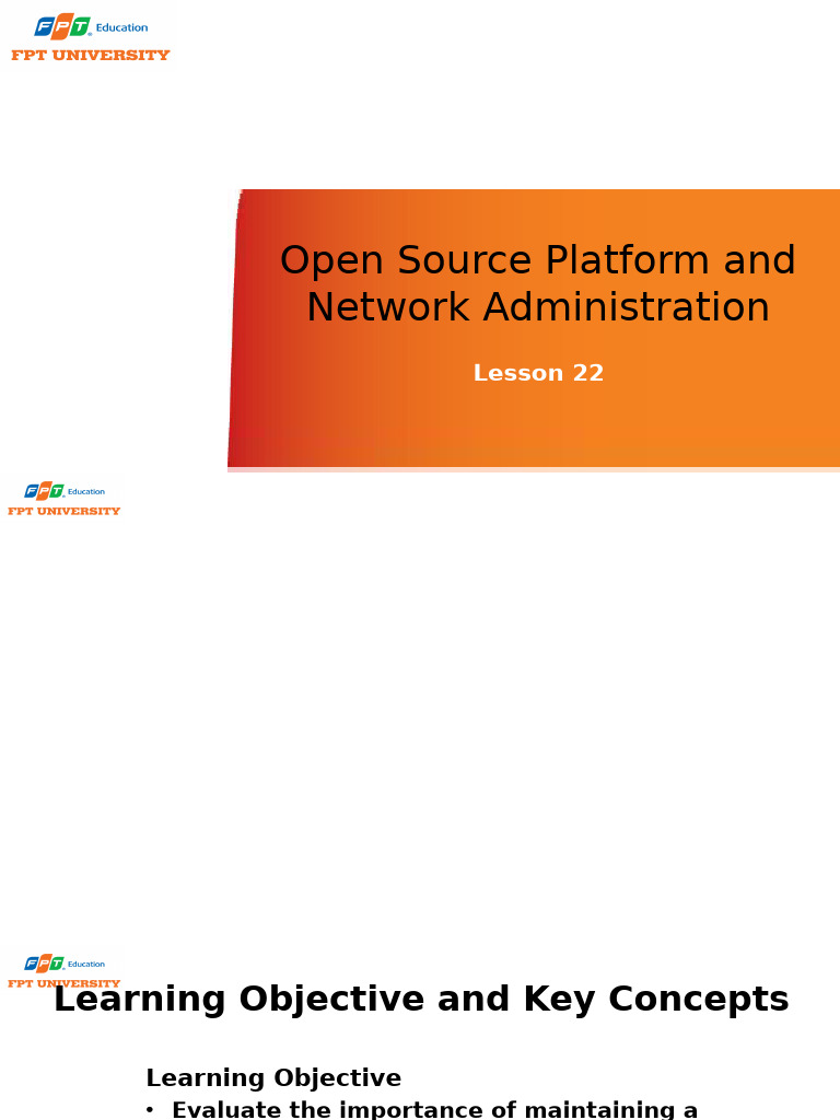 Open Source Platform and Network Administration - Lesson22 - FUG2015 ...