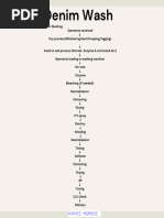 Denim Washing Process and Recipes | PDF | Chemical Substances | Textiles