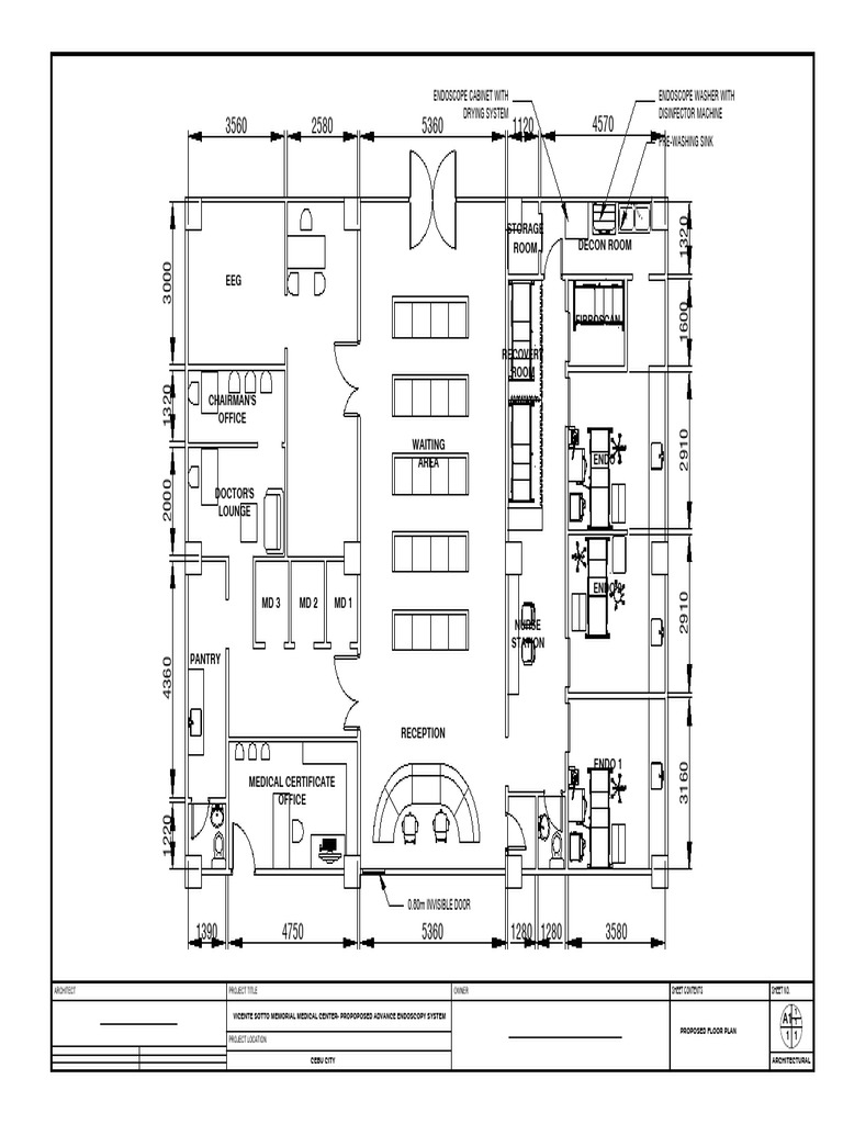 Proposed Endoscopy Suite Floor Plan | PDF | Endoscopy