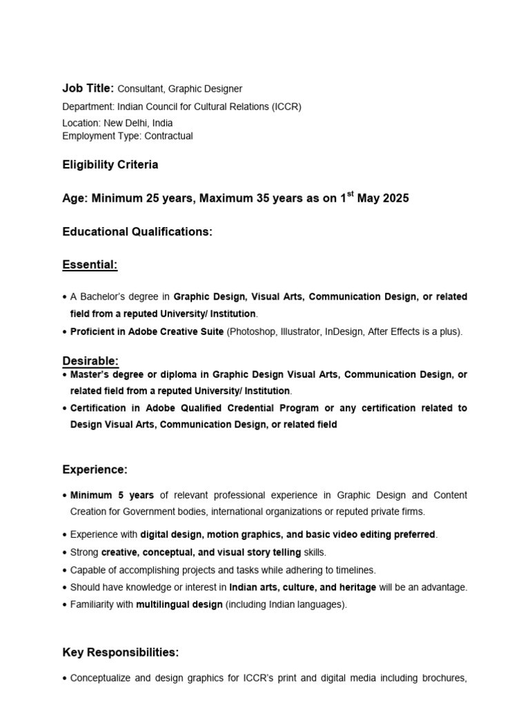 Consultant Graphic Design Advt | PDF | Graphic Design | Communication ...